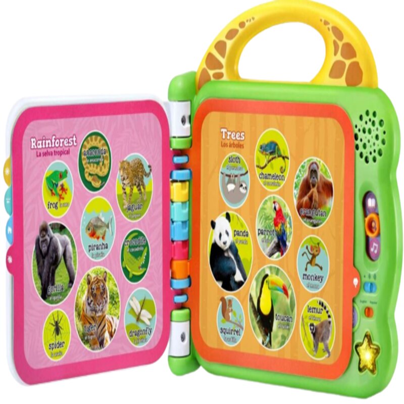 Leapfrog 100 Animals Book - Libro 100 Animales Bilingüe Juguete Interactivo