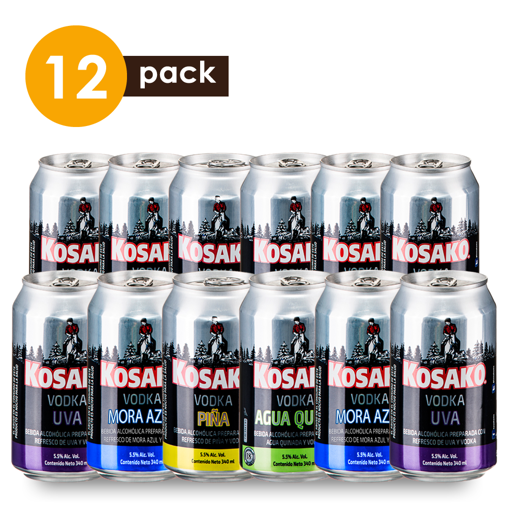 Vodka Kosako Mix 340 ml 12 Pack