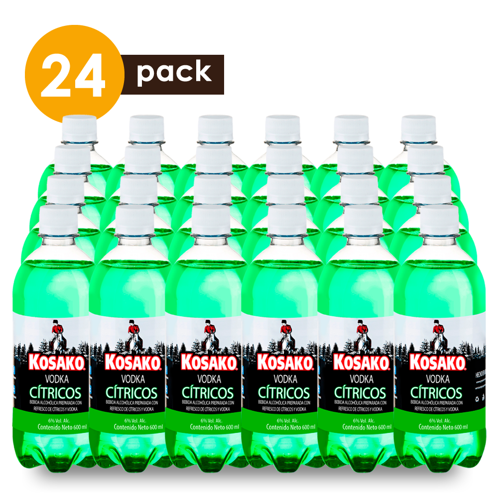 Vodka Kosako Cítricos 600 ml 24 Pack