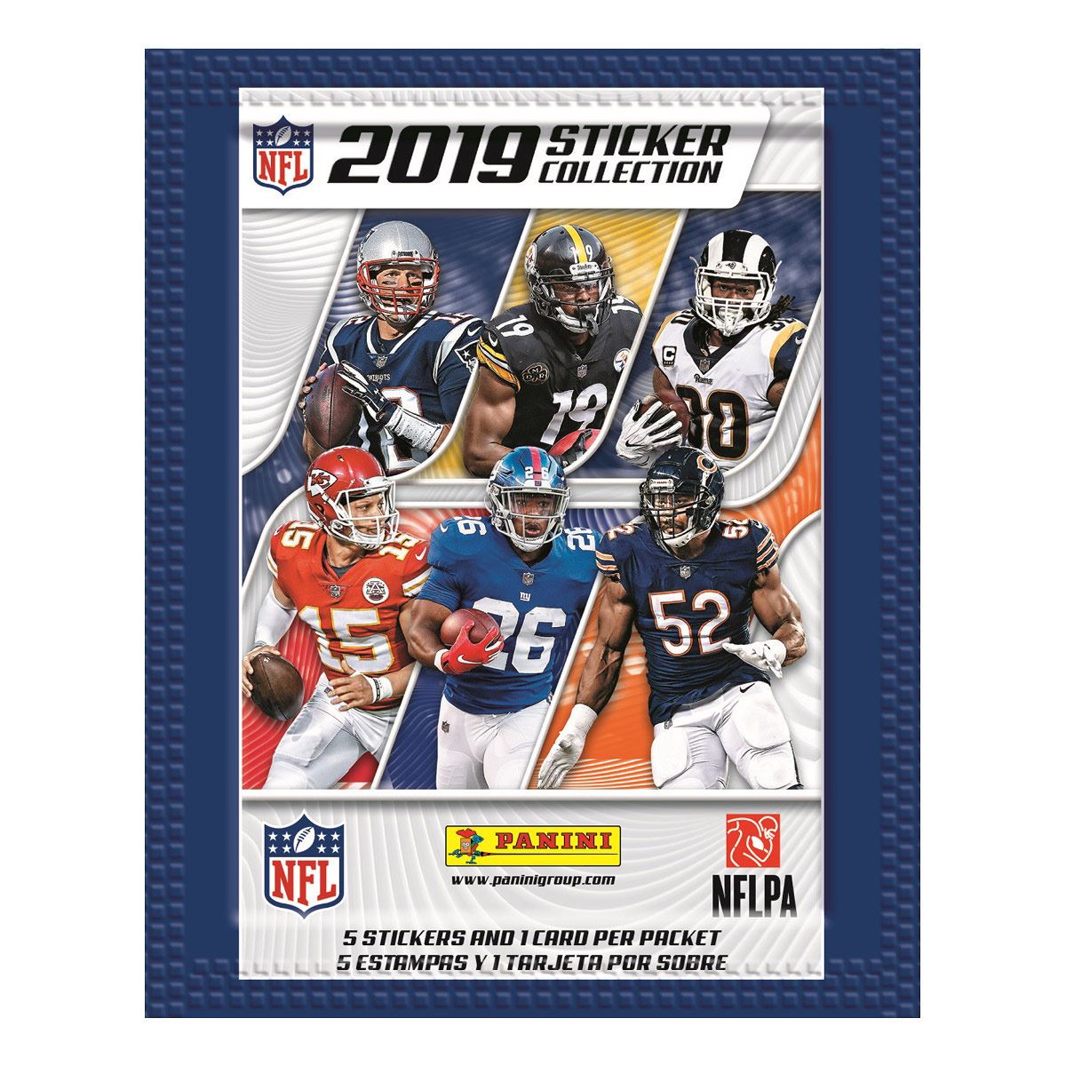 50 Sobres del álbum NFL 2019 Oficial de Panini
