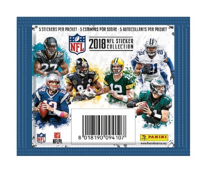 50 Sobres del álbum NFL 2018 oficial de Panini