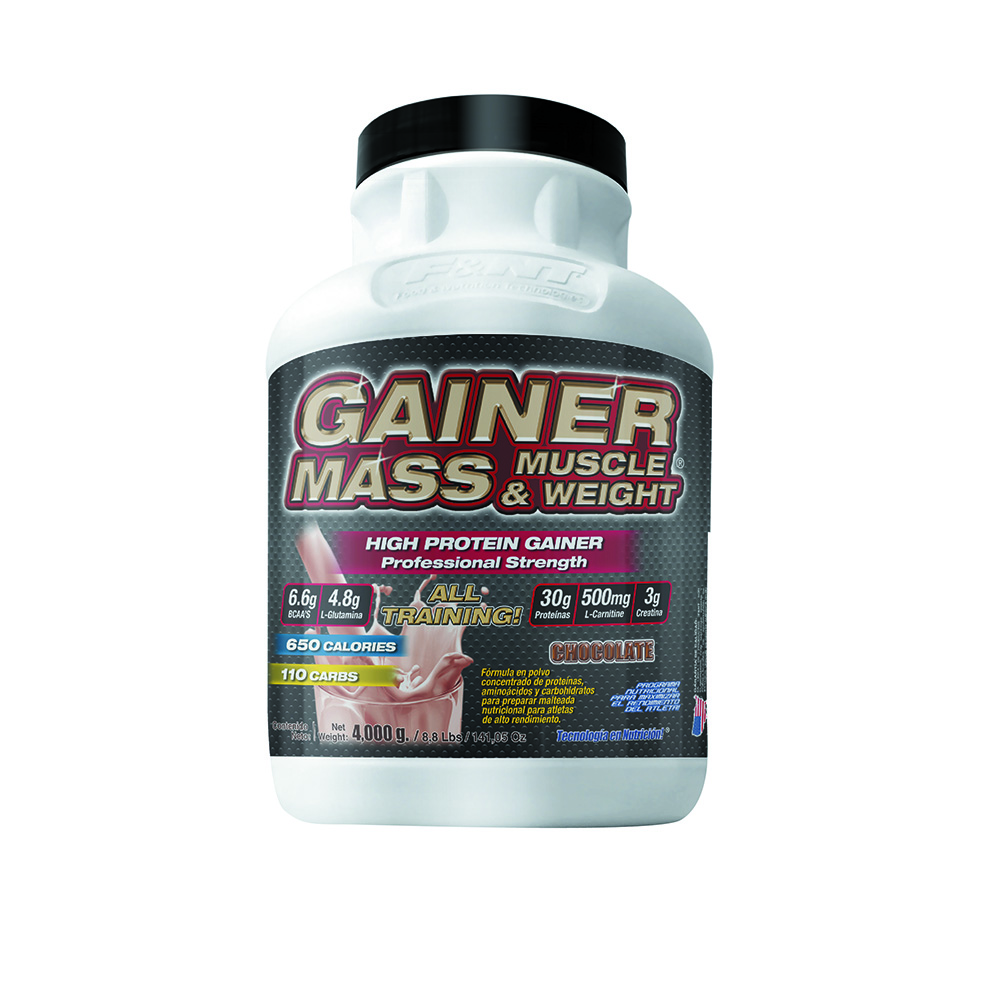 Gainer Mass Muscle & Weight 4,000 Gr Proteina Y Carbohidratos Sabor ...