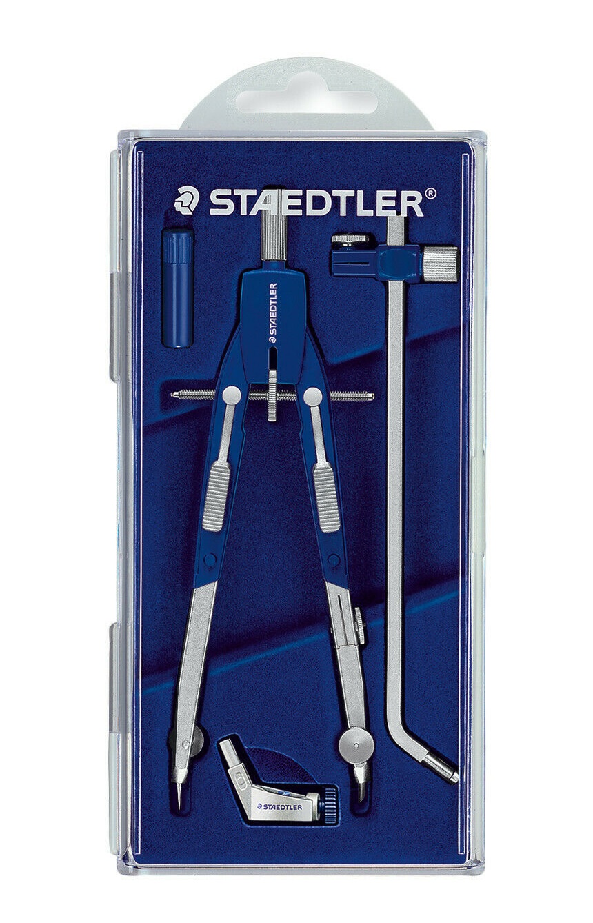 Compas Con Estuche, Extensor Y Repuesto De Mina Staedtler