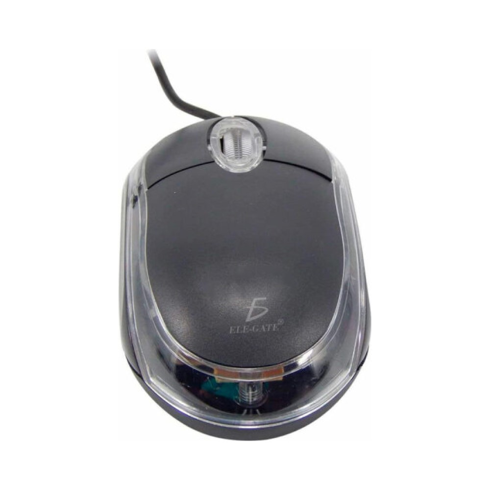 Mouse USB Alámbrico Ele-Gate MO14 Color Negro Con Luz