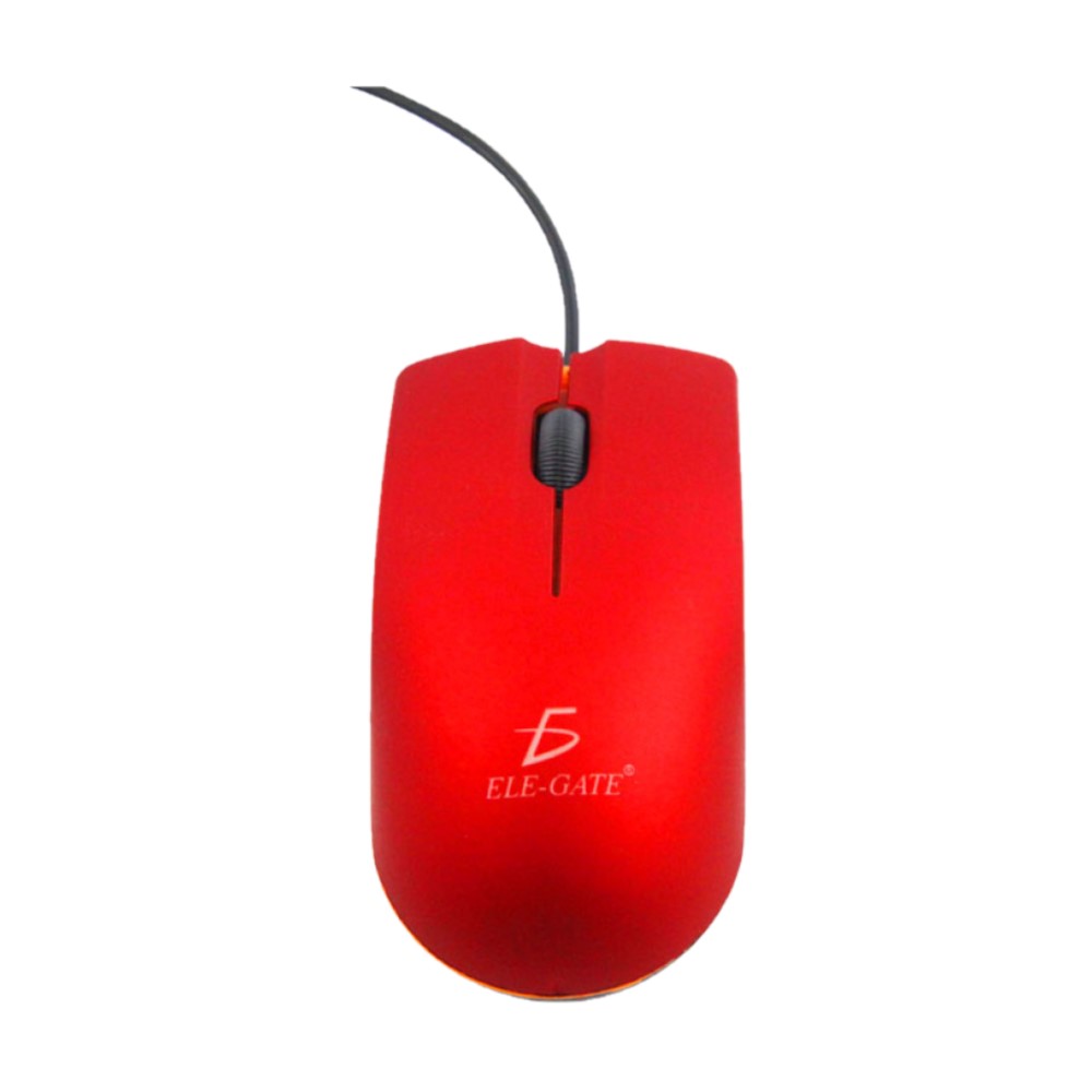 Mouse Alámbrico USB Ele-Gate MO17 Color Rojo