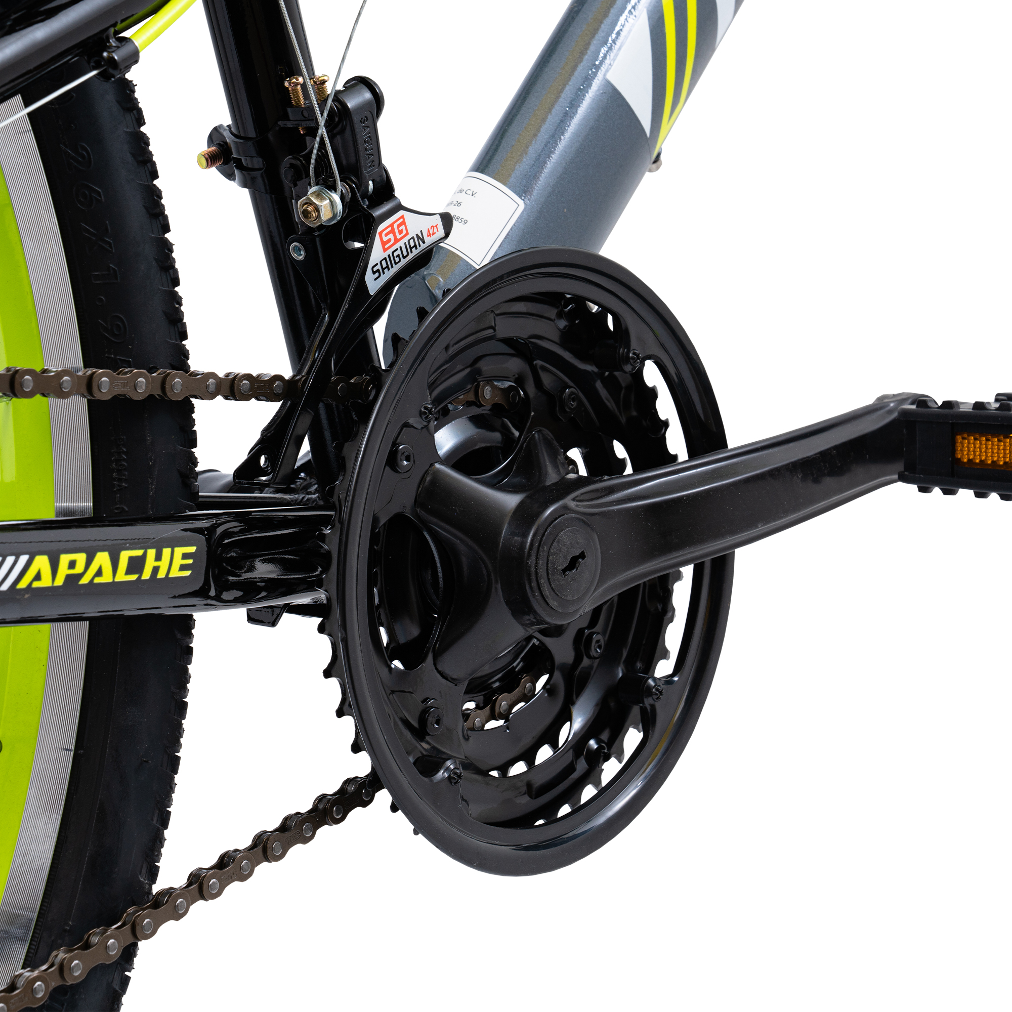 Bicicleta De Montaña Apache Fortitude R26 18 Velocidades Freno Disco ...