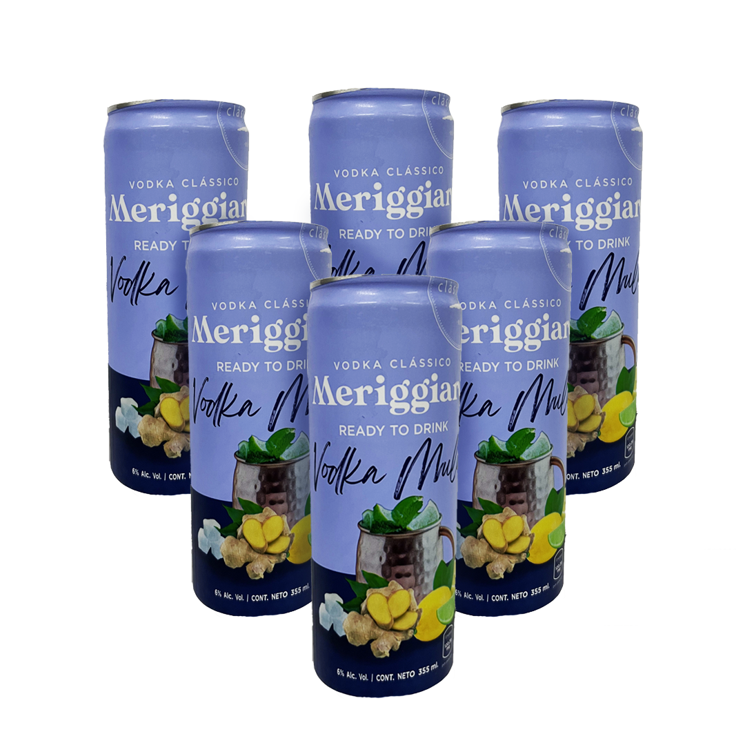 Six Pack Vodka Mule Meriggiare 355ml c/u