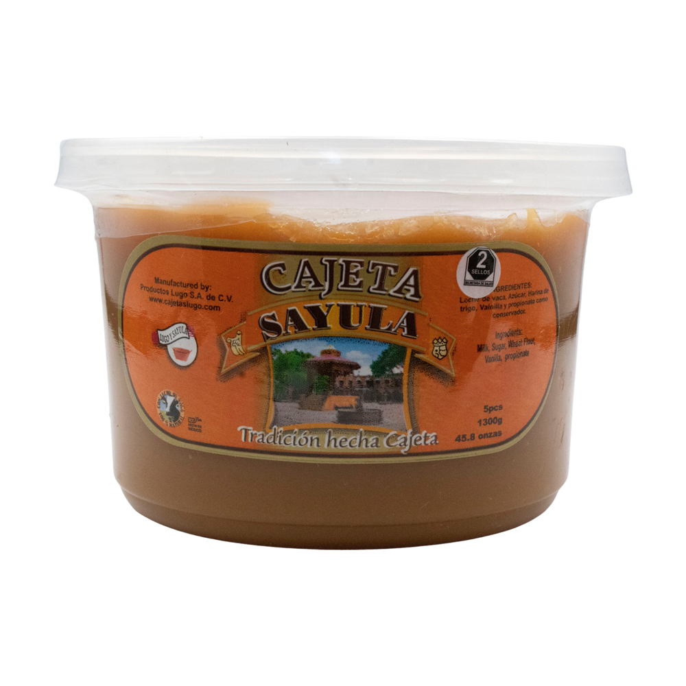 Cajeta Sayula Lugo Bote 1/2lt 650gr 100% Leche De Vaca