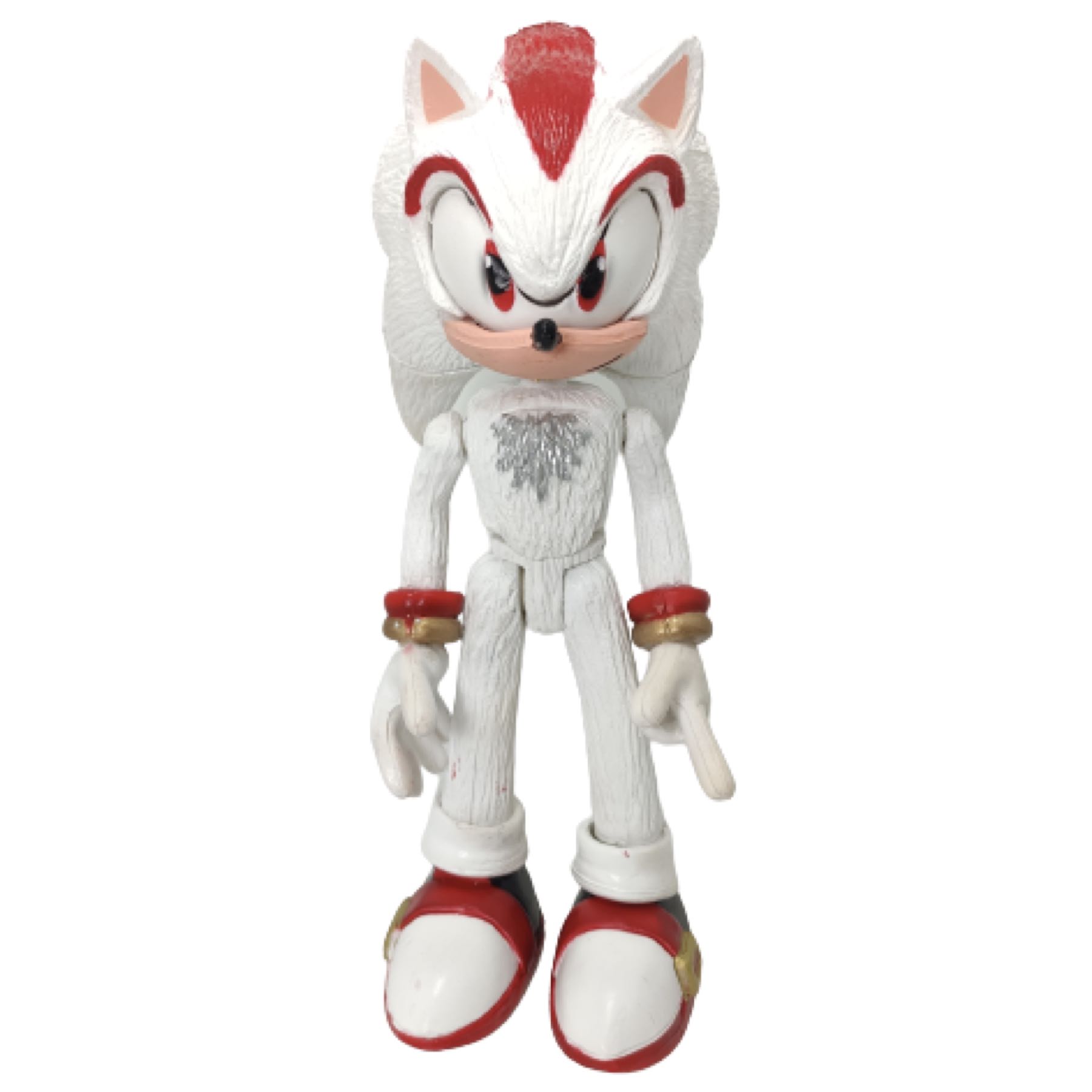 Figura Sonic The Hedgehog Juguete Hyper Shadow Articulado Erizo Blanco ...