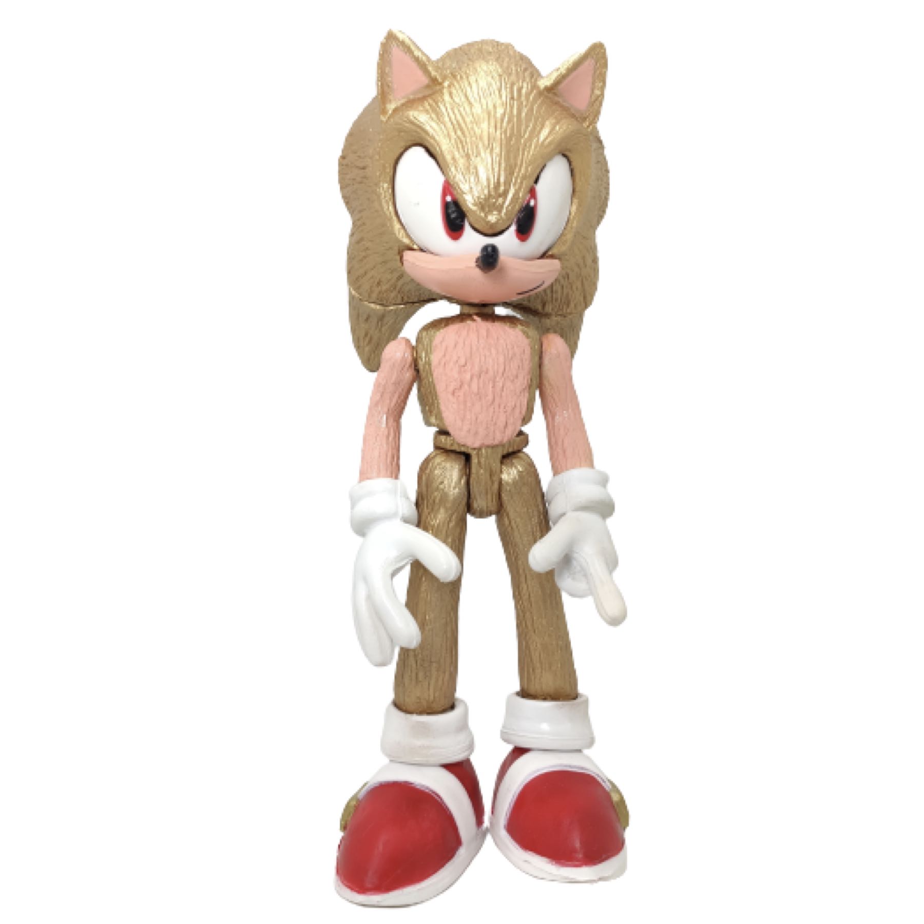 Figura Sonic The Hedgehog Juguete Golden Sonic Articulado Erizo Dorado ...