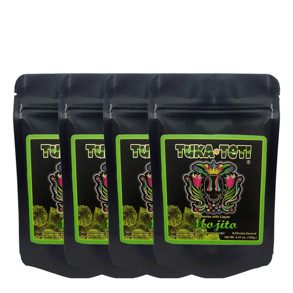 Tuka Teti Gomitas Con Alcohol Sabor Mojito 4 Pack