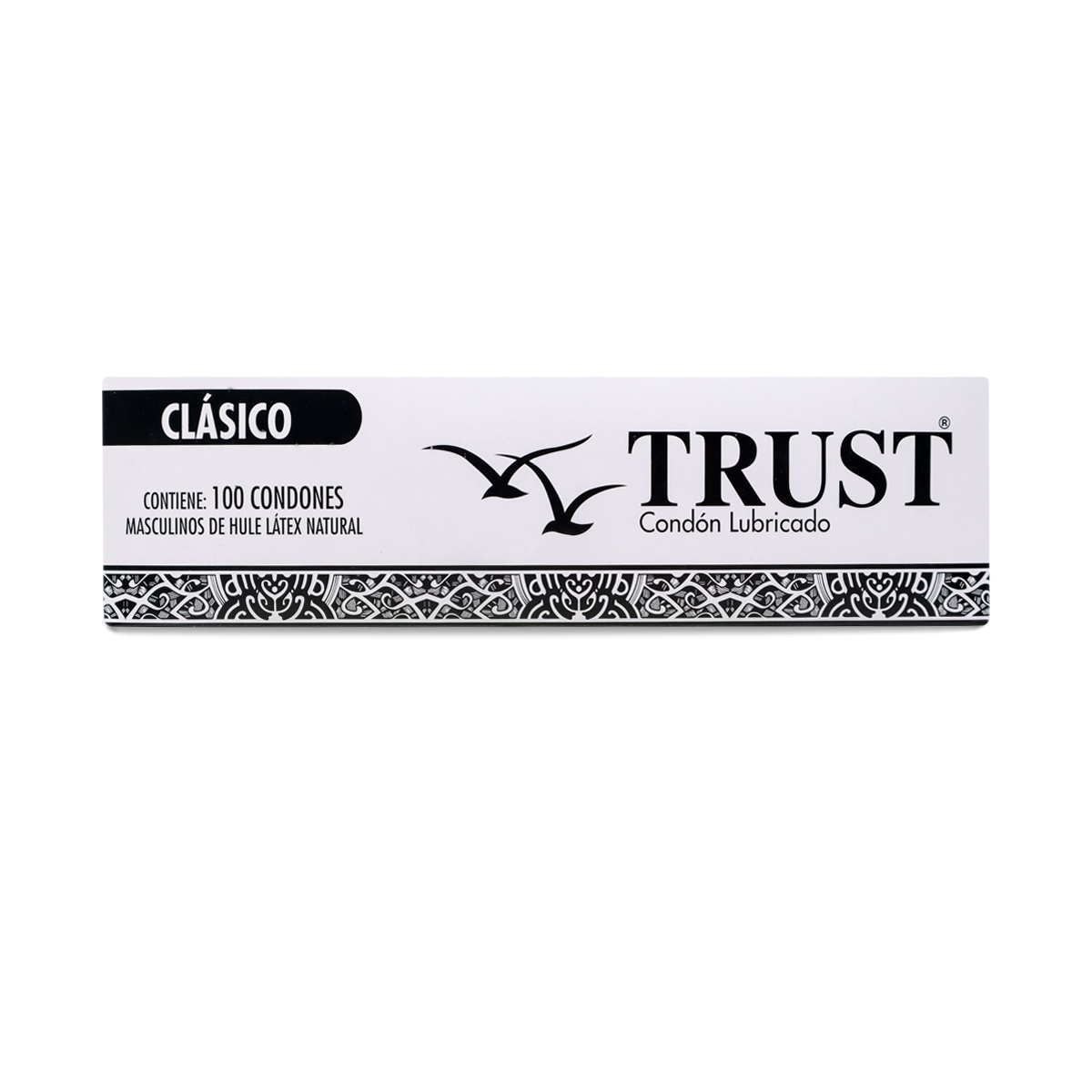 Trust Clasico Condon Lubricado, 100 Condones, Dkt