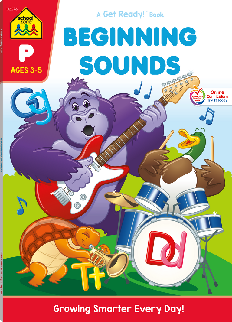 Cuaderno Beginning Sounds Preschool Workbook