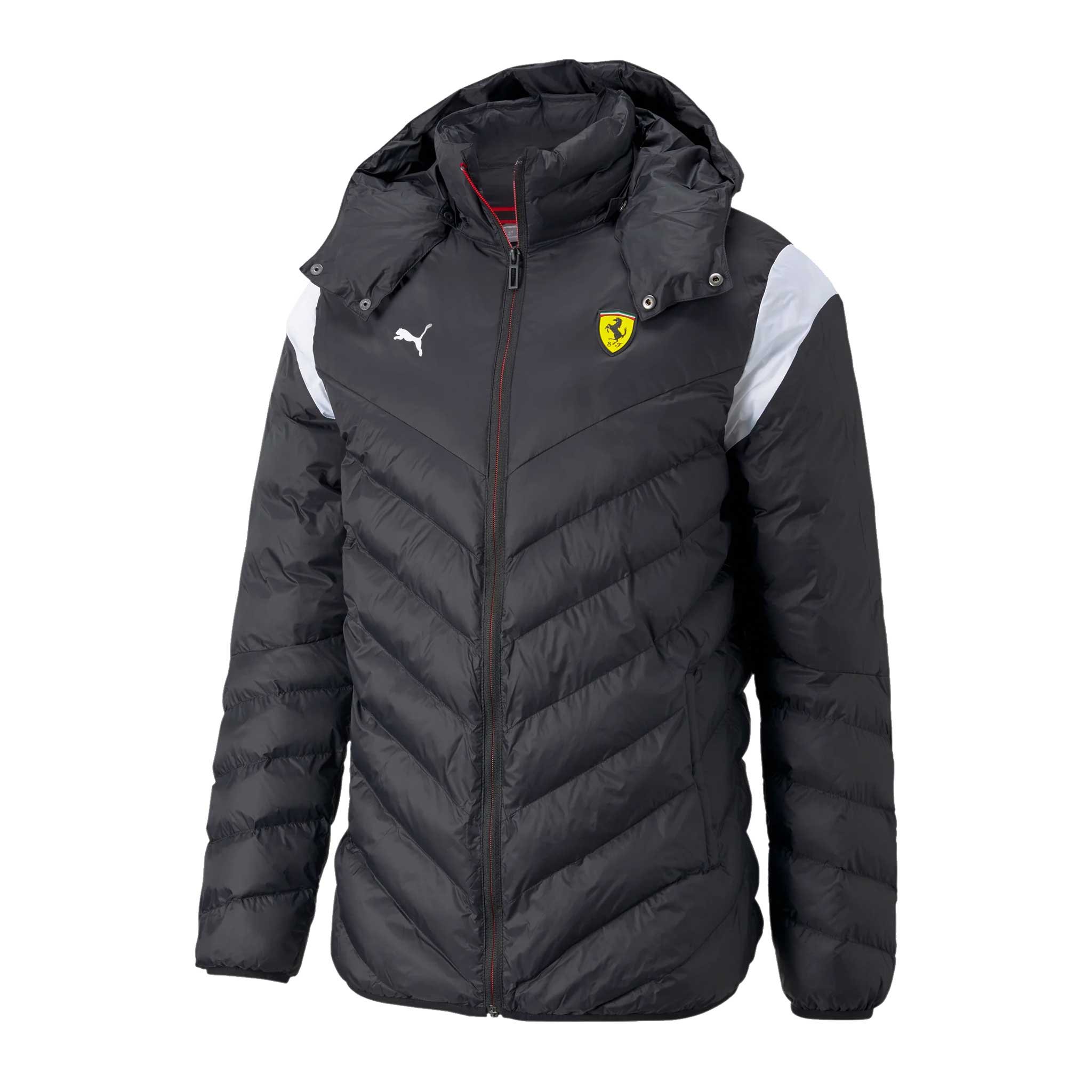 CHAMARRA PUMA SCUDERIA FERRARI RACE T7 ECOLITE NEGRA CON BLANCO (531655-01)