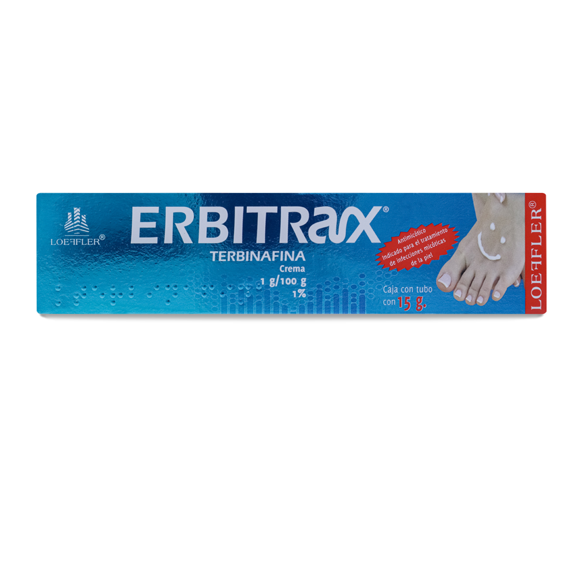 Erbitrax terbinafina, tubo con 15 g, loefler