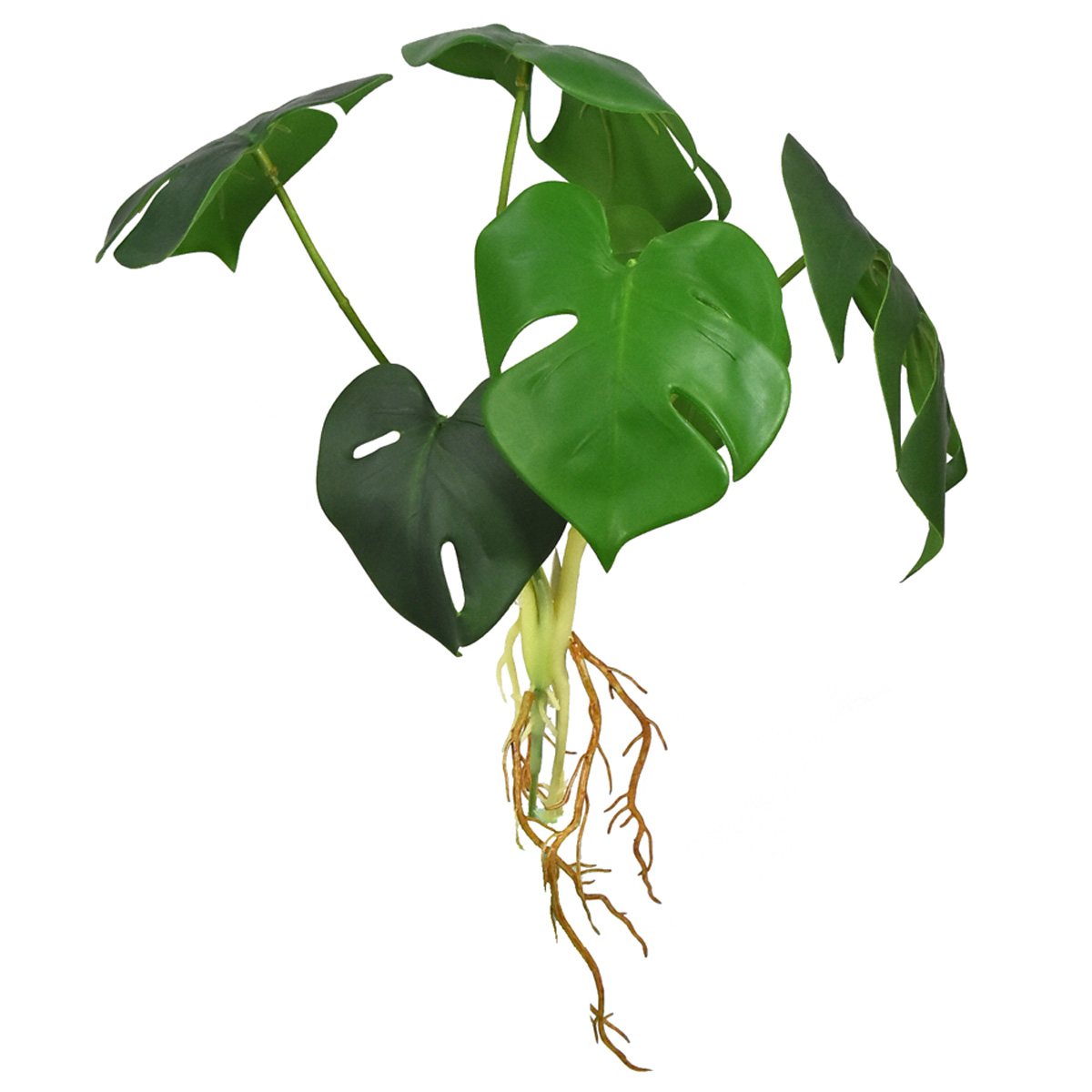 Planta De Monstera Artificial Planta Fina Con Raíz 27 Cm