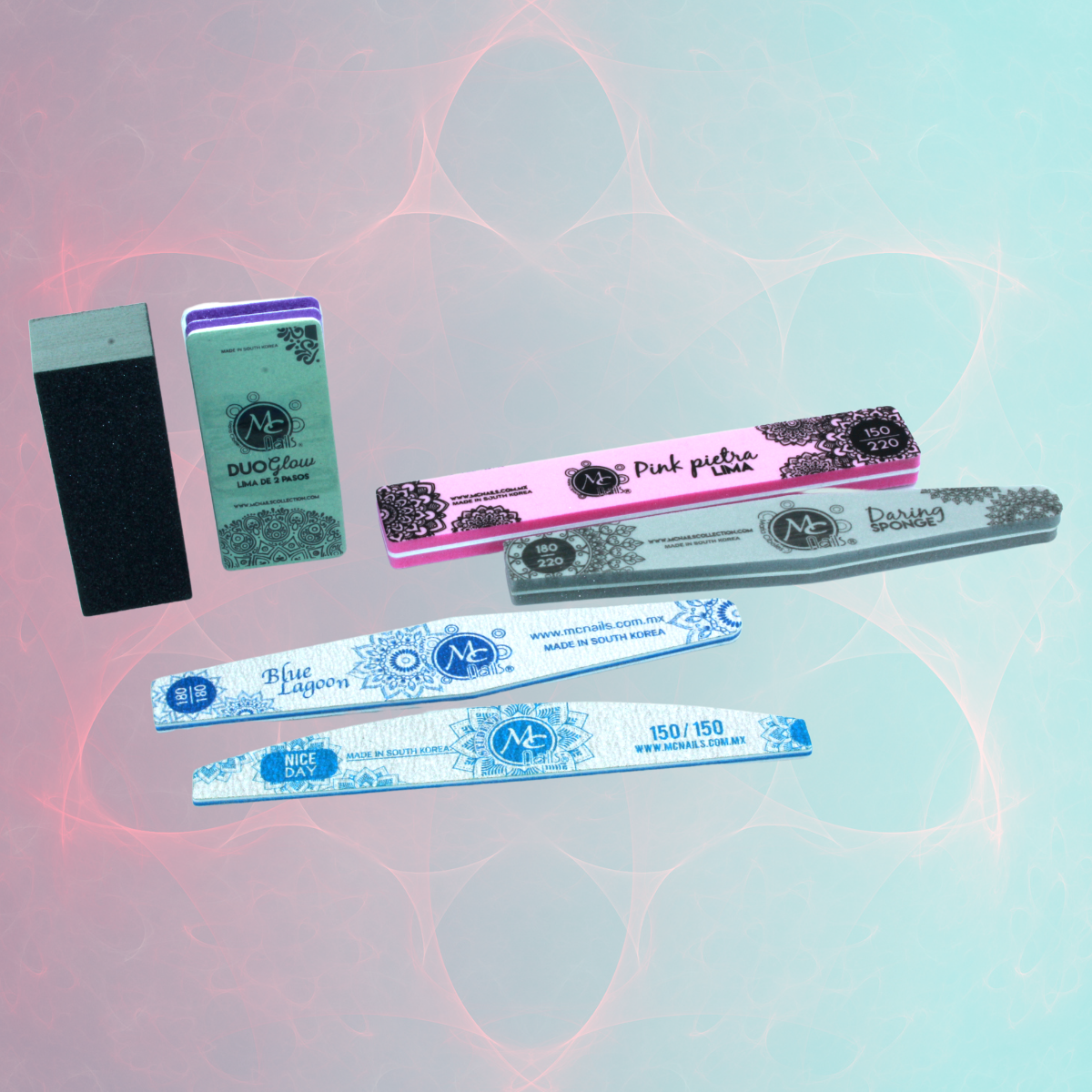 Kit Limas Premium, 6 Limas Uñas Acrílicas Naturales Mc Nails Kit Limas Premium, 6 Limas Uñas Acrílicas Naturales Mc Nails