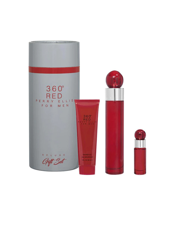 360 Red Perry Ellis Caballero Set 3pz