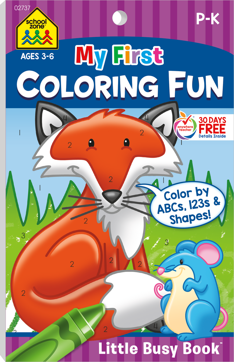 Cuaderno My First Coloring Fun Grades PK Workbook