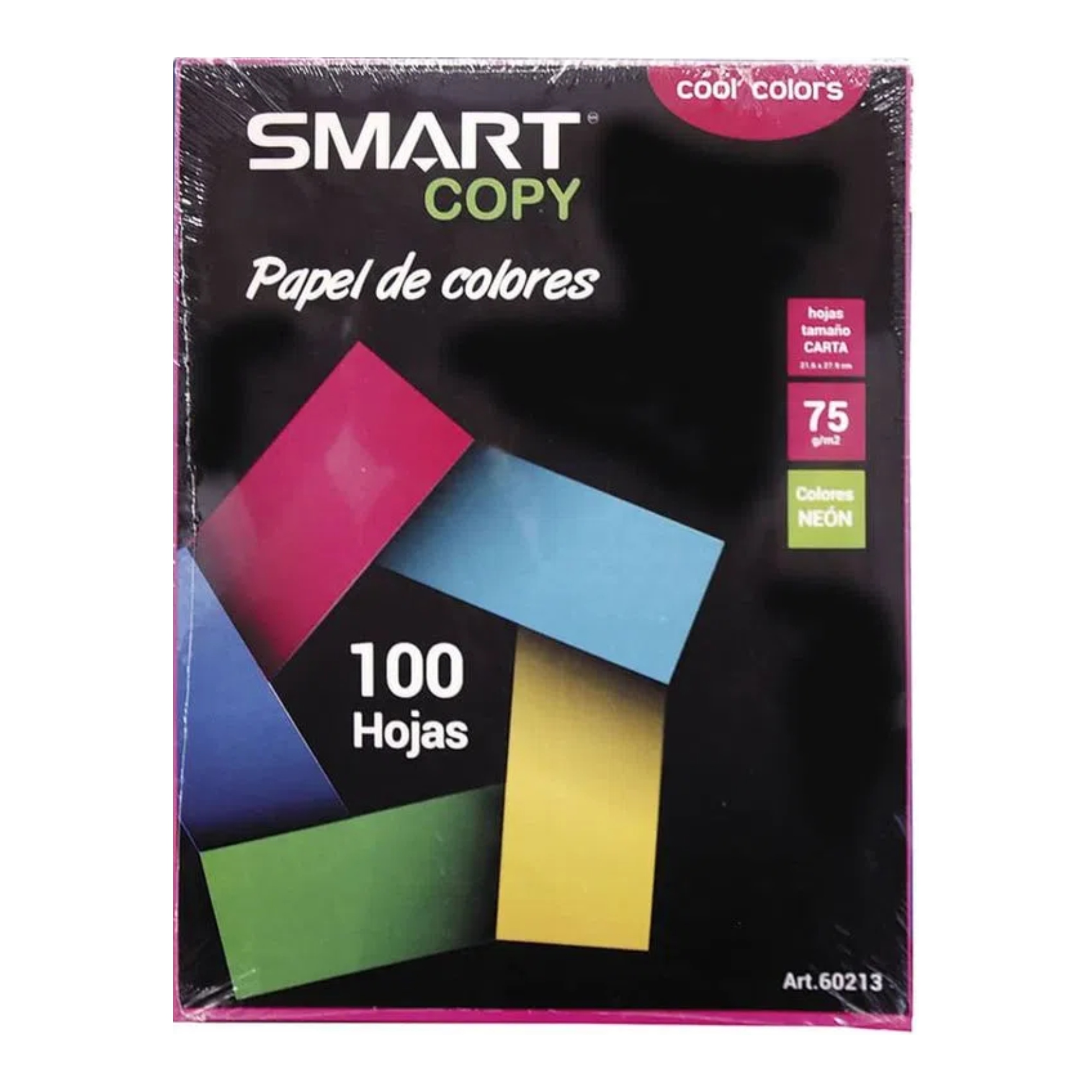 Papel Bond Tamaño Carta Colores Surtidos con 500/250/100 Hojas