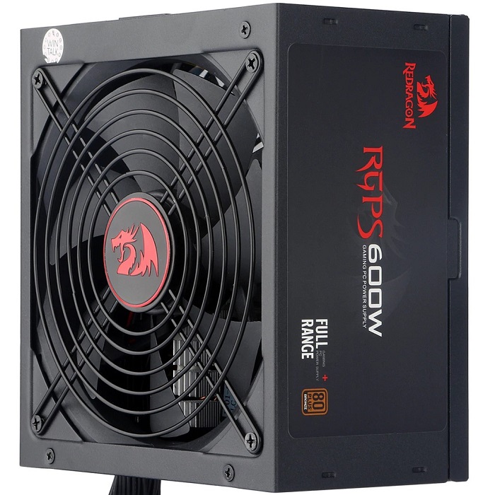 Fuente De Poder Redragon RGPS-600W 80 Plus Bronze GC-PS002