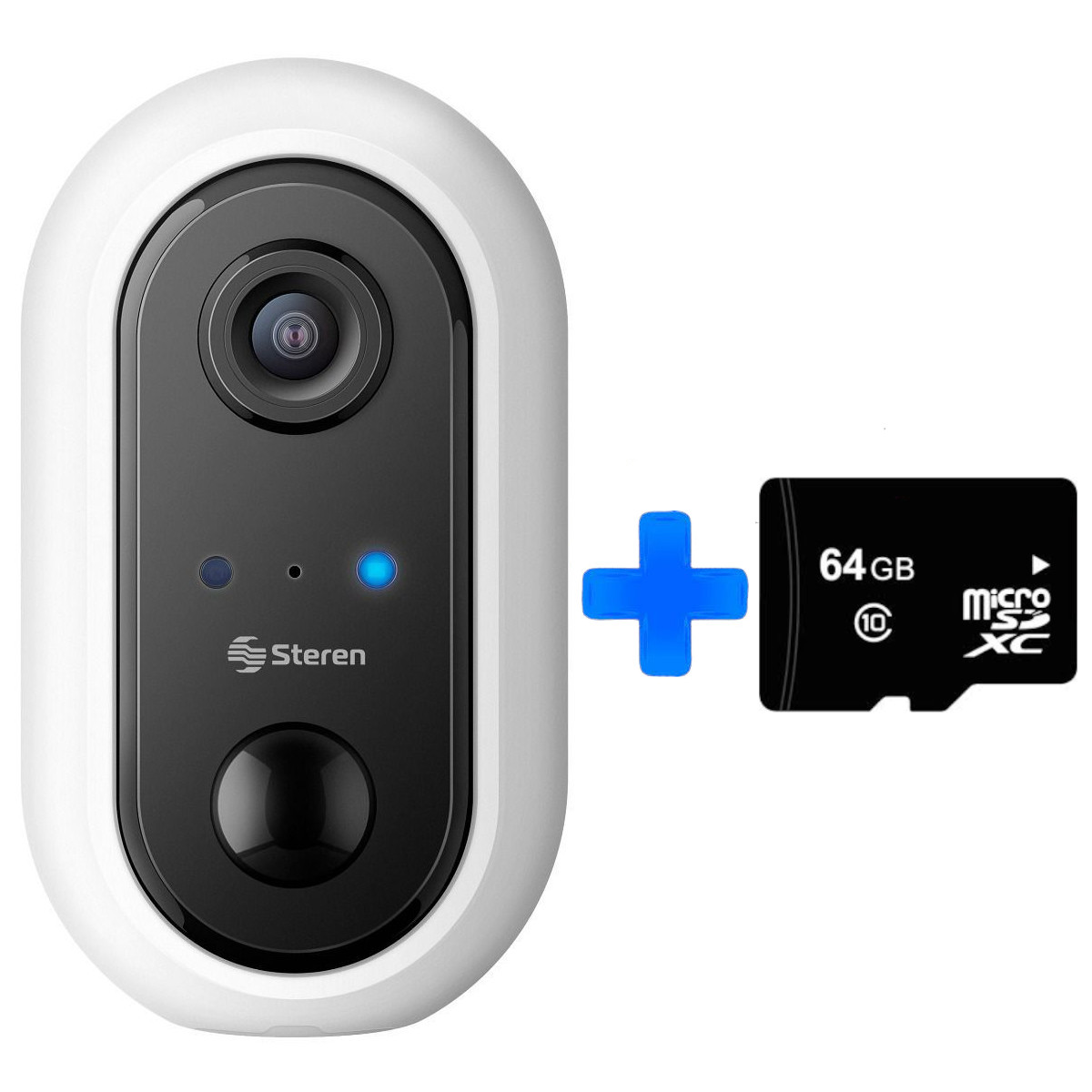 Cámara Seguridad WiFi STEREN CCTV-240 Recargable más memoria 64GB