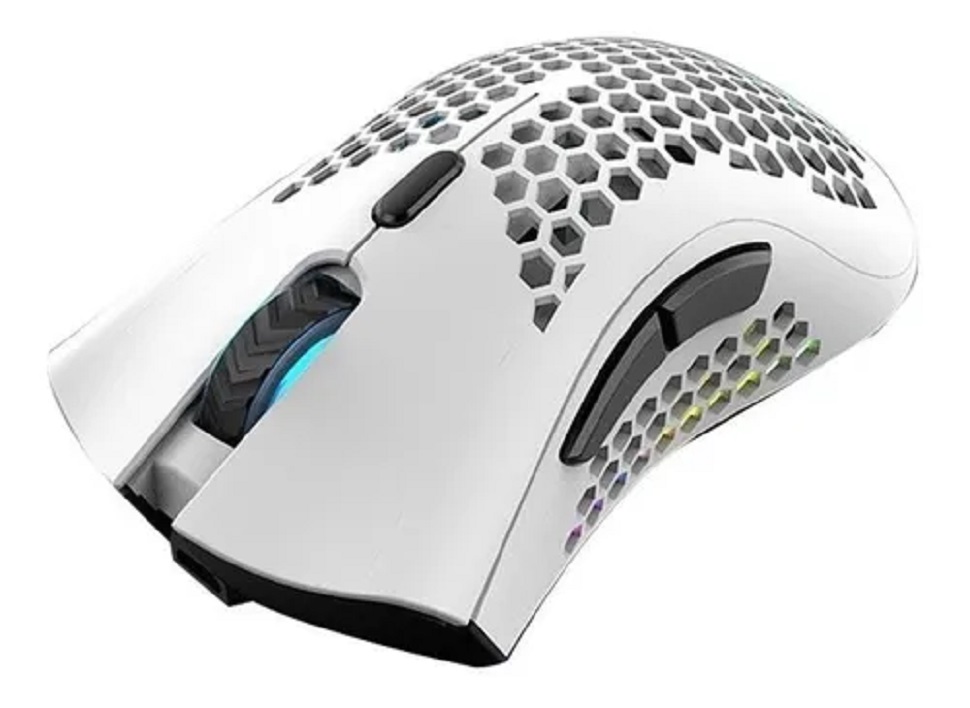 Mouse de juego inalámbrico recargable Gris