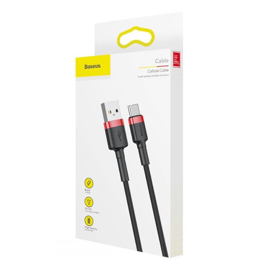 Cable Reforzado Baseus Carga Rápida Uso Rudo (Type C) 2 m