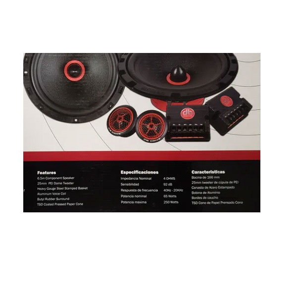 SET DE MEDIOS DB DRIVE OKUR 2 VÍAS S165CV2 DE GRAN CALIDAD