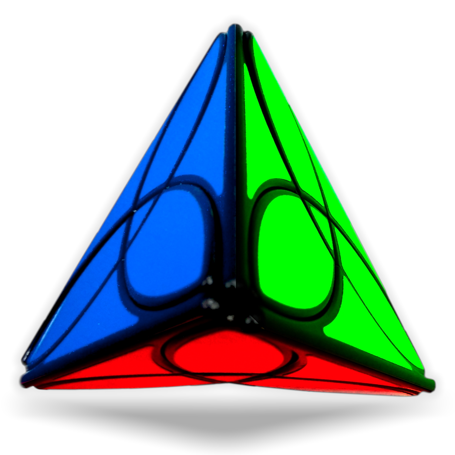 Clover Pyraminx Qiyi Pirámide de nuevo concepto Pirámide Rubik SpeedCube