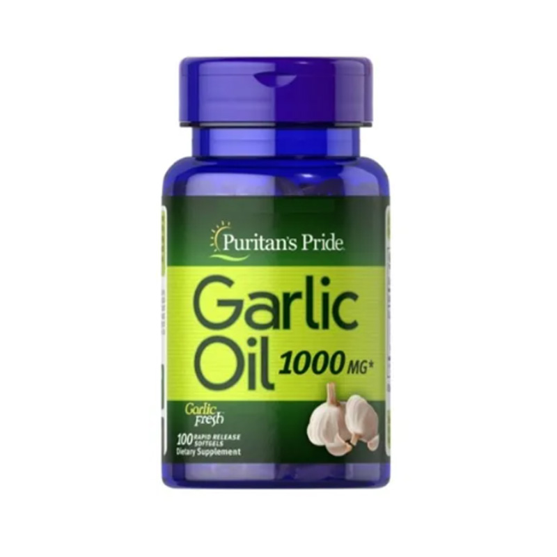 Extracto De Ajo Garlic Oil 1000 Mg 100cap Sin Olor Puritans Pride