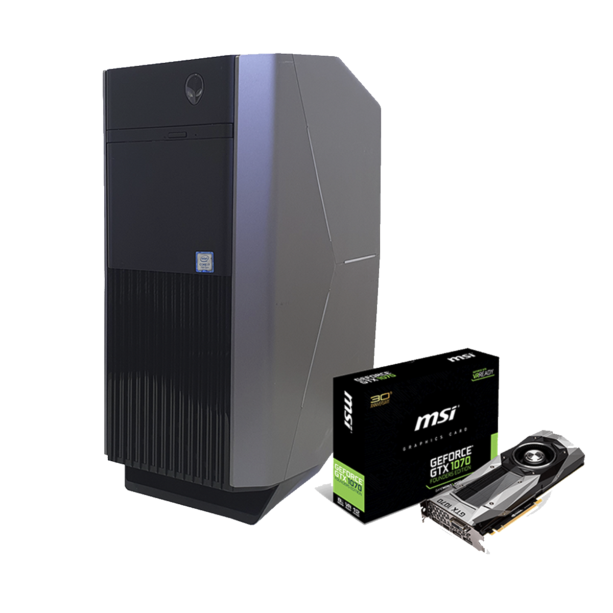 Computadora Alienware Aurora R7 I7 8th, GTX 1070, 256ssd+2tbhdd-16ram