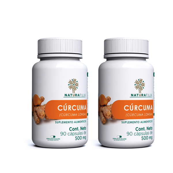 Cúrcuma 2 Pack, envases de 90 Cápsulas 500mg - Naturafilia® de Zona ...