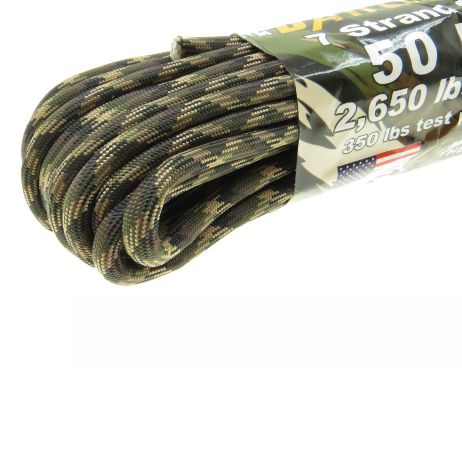 Rg1125 Arm Battlecord 2,650 Lb Camo Parachute Cord Paracord
