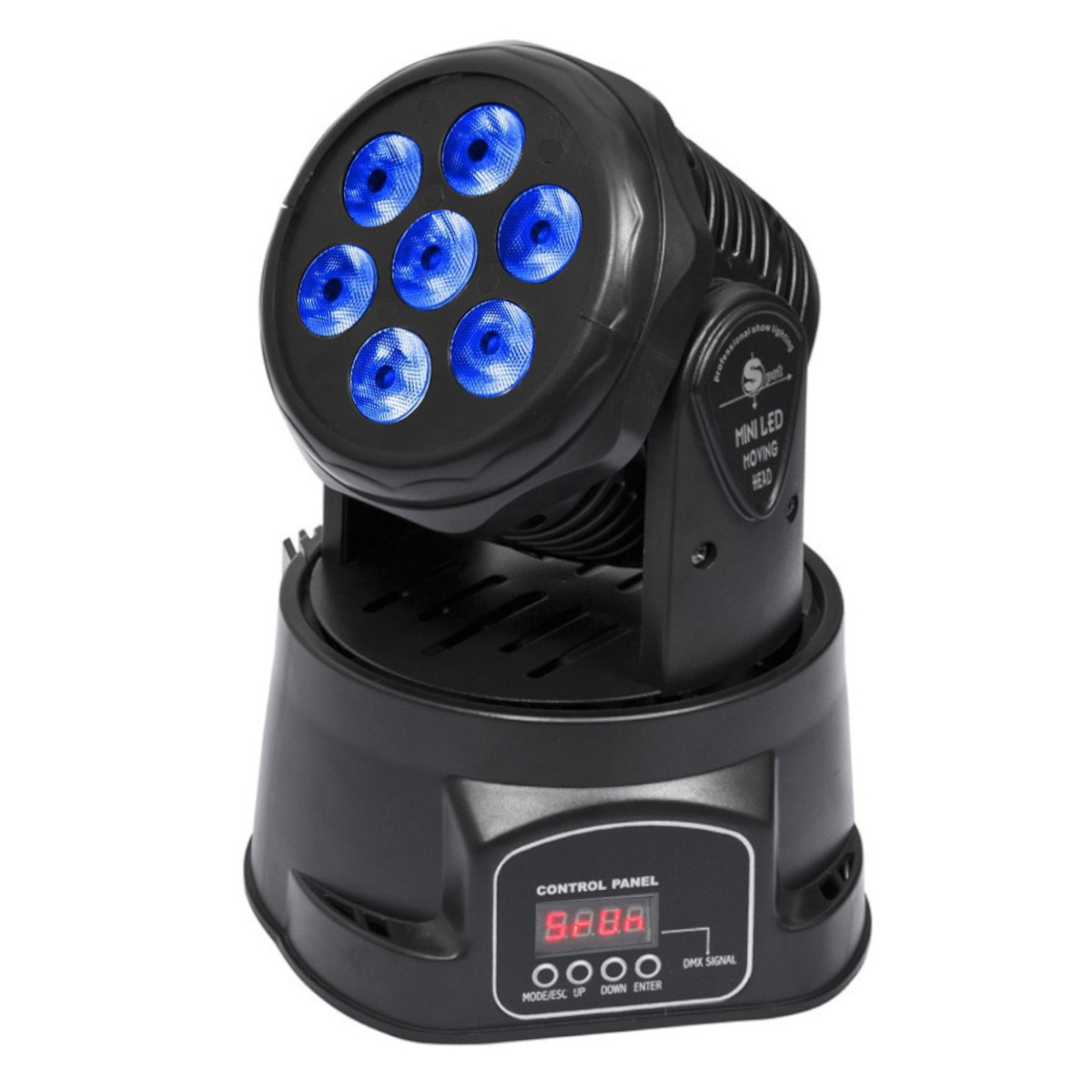 Cabeza Movil Wash Mini Led Alta Velocidad Dmx Audio Slave