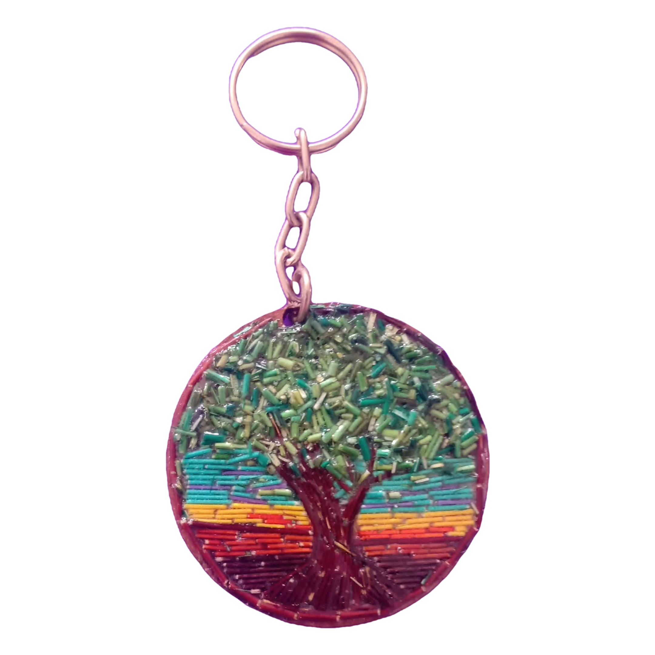 Artesanía con popotillo paquete de 10 llaveros distintos modelos