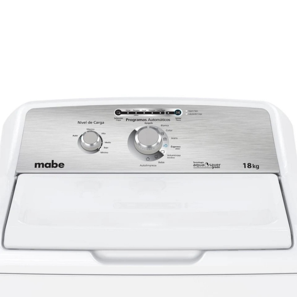 Lavadora Automática Acero Inoxidable 18kg LMA78112CBAB0 Mabe