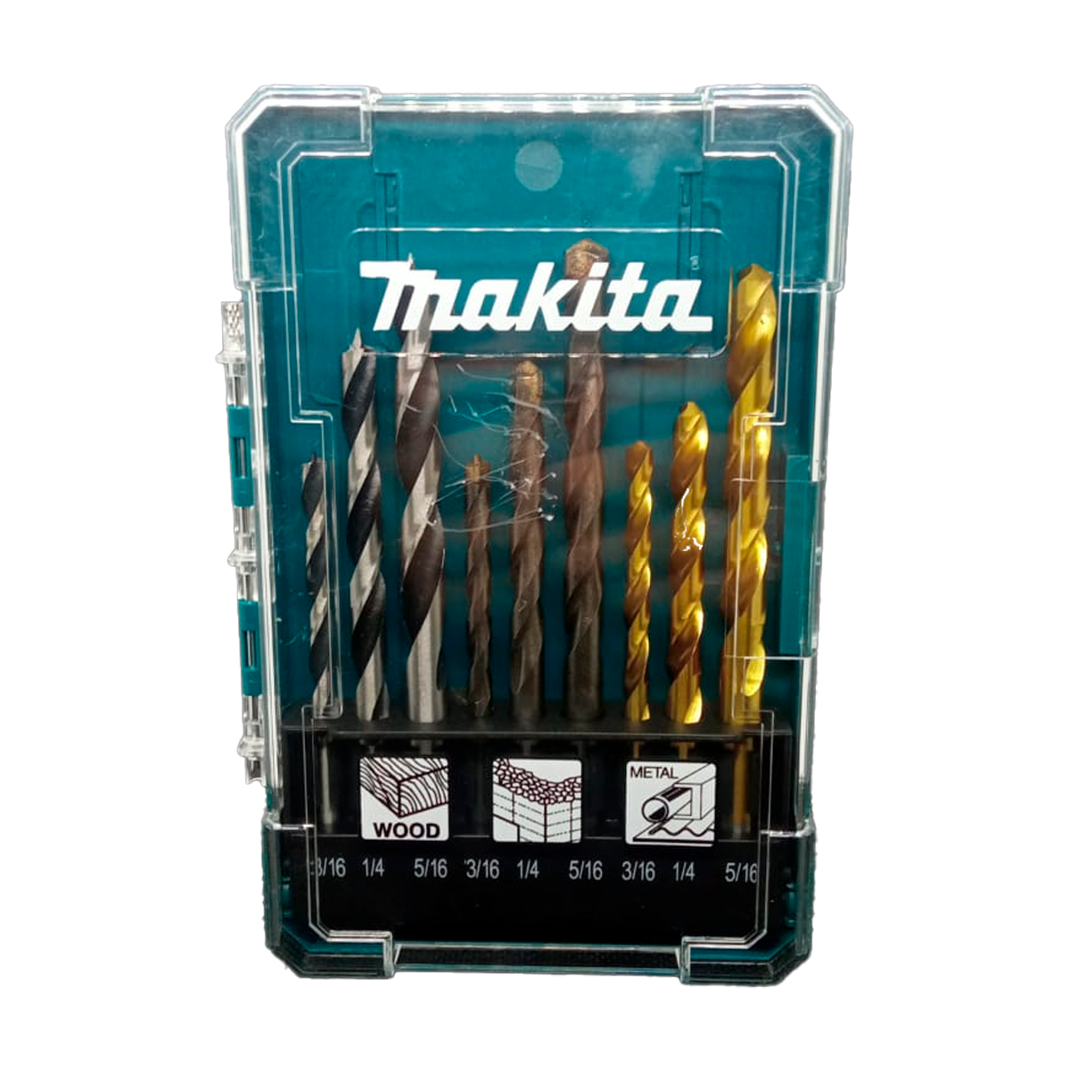 Kit De Brocas Para Metal, Madera Y Concreto Makita D71984