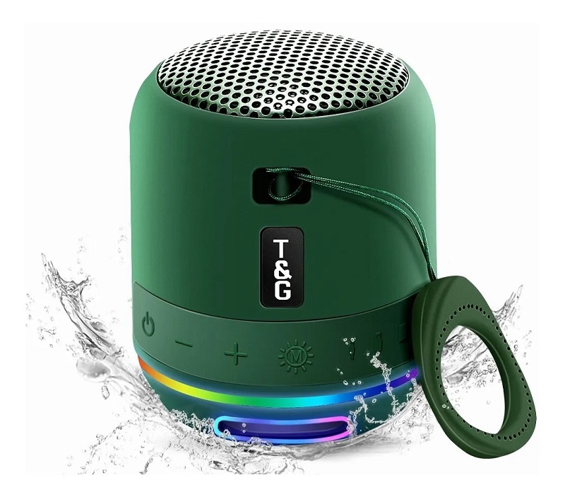 Mini Bocinas Bluetooth Recargables Inalámbrica Impermeable Verde
