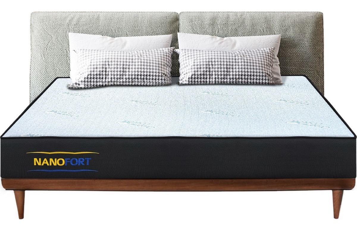 Colchon Memory Foam 3 Capas Ortopedico Matrimonial Nanofort