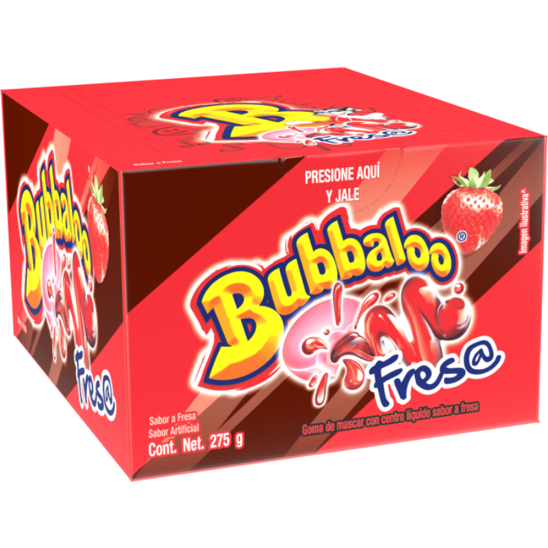 CHICLE BUBBALOO FRESA 47 PIEZAS