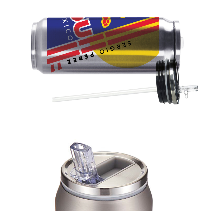 Red Bull termo de acero inoxidable capacidad 500 mi, Sergio Perez 11