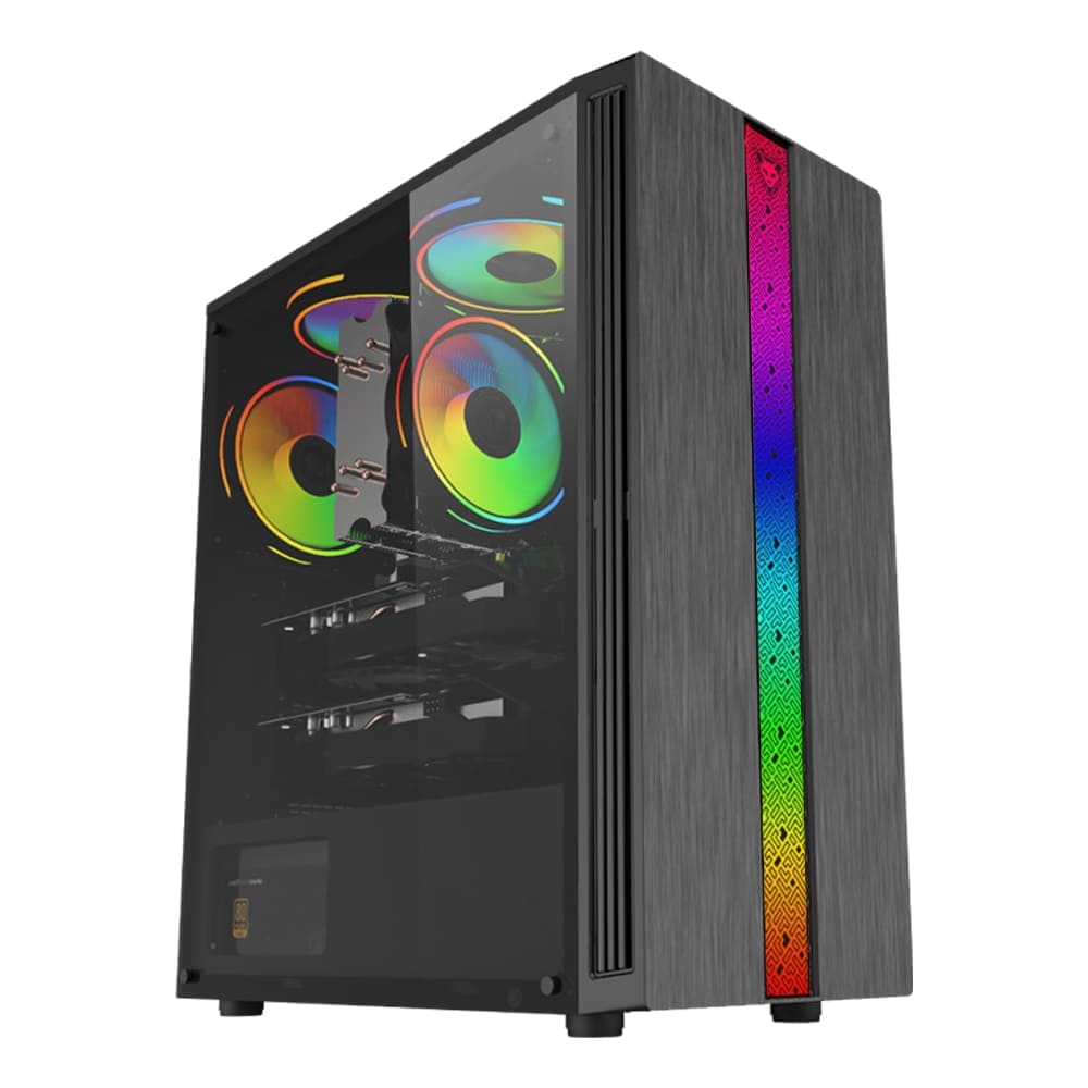 Gabinete Ocelot Gaming OG-C E3 ATX, Cristal Templado, sin Fuente, Negro