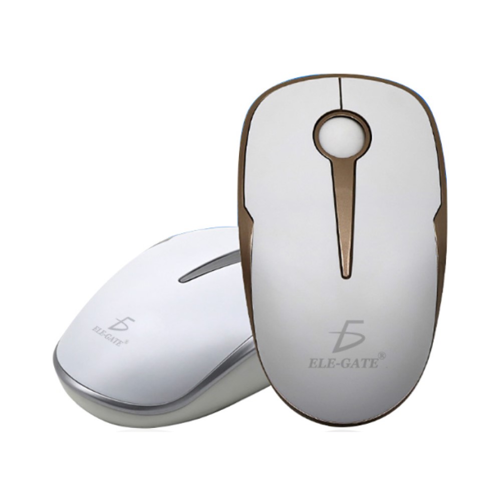 Mouse De Escritorio 2.4ghz Ele-Gate WXMO12 Color Blanco