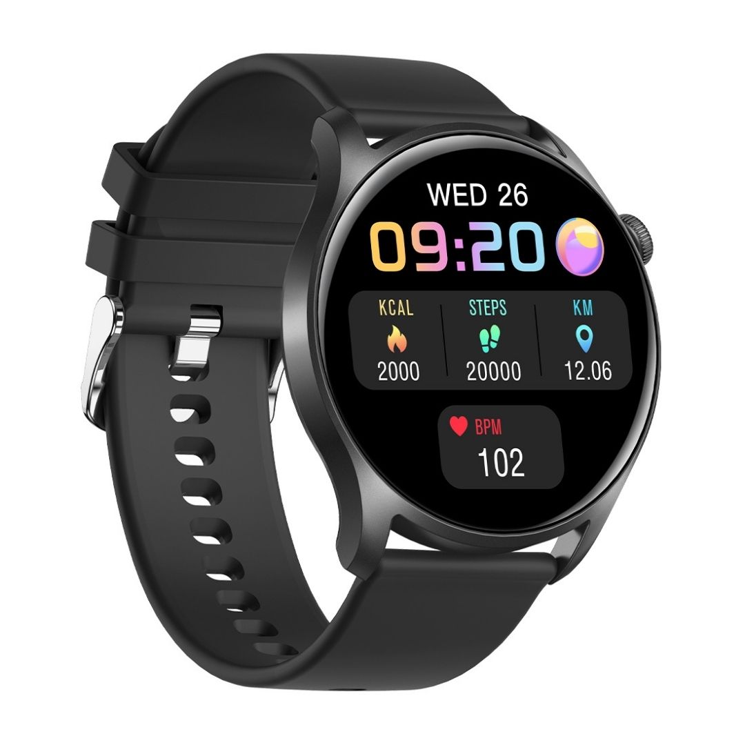 Smartwatch Pro Salud Pantalla Full LED Con Oxímetro Negro