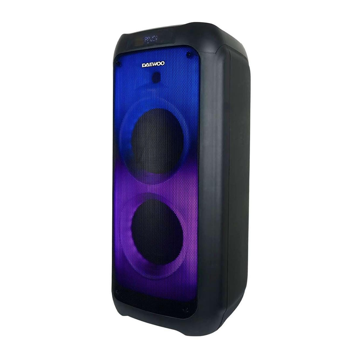Bocina Recargable Bluetooth Daewoo DW-2000 2 x 8 Pulgadas - Negro