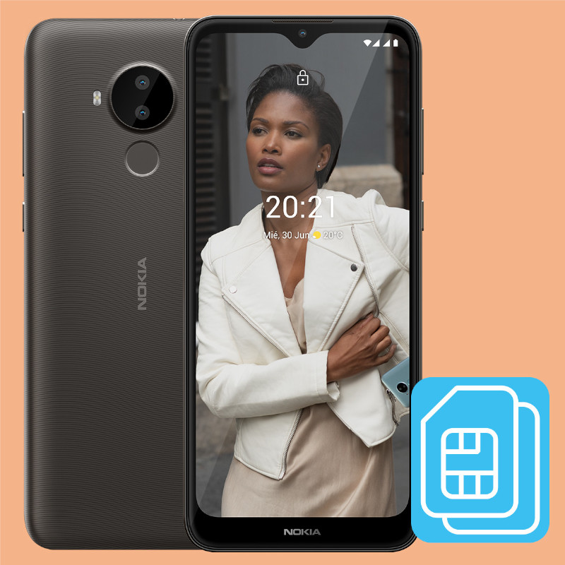 Nokia C30 Dual Sim 64 Gb + Sim Card Con 4 Meses De Servicio Ilimitado