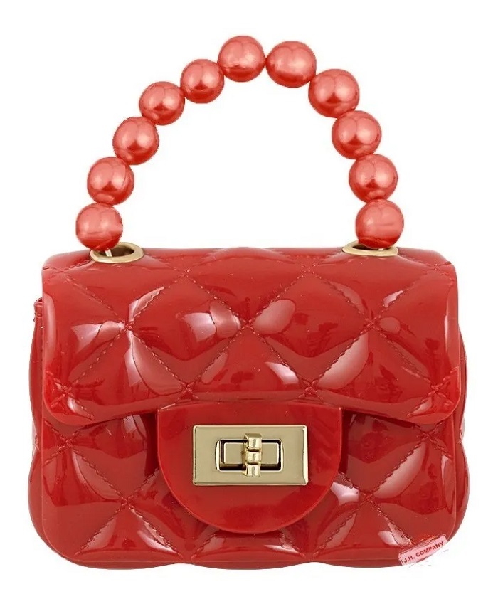 Mini Bolsa Para Niña Crossbody Color Rojo