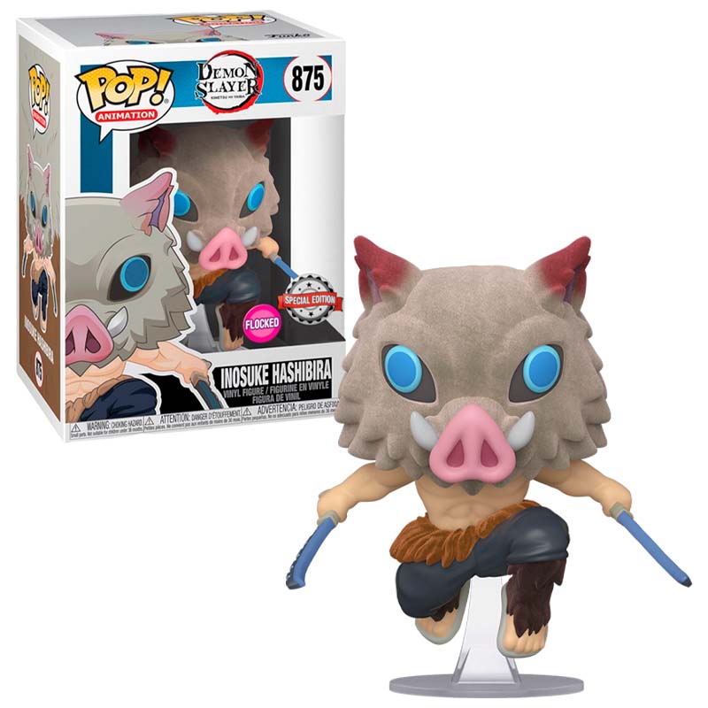Funko Pop Inosuke Hashibira #875 Flocked Demon Slayer Anime
