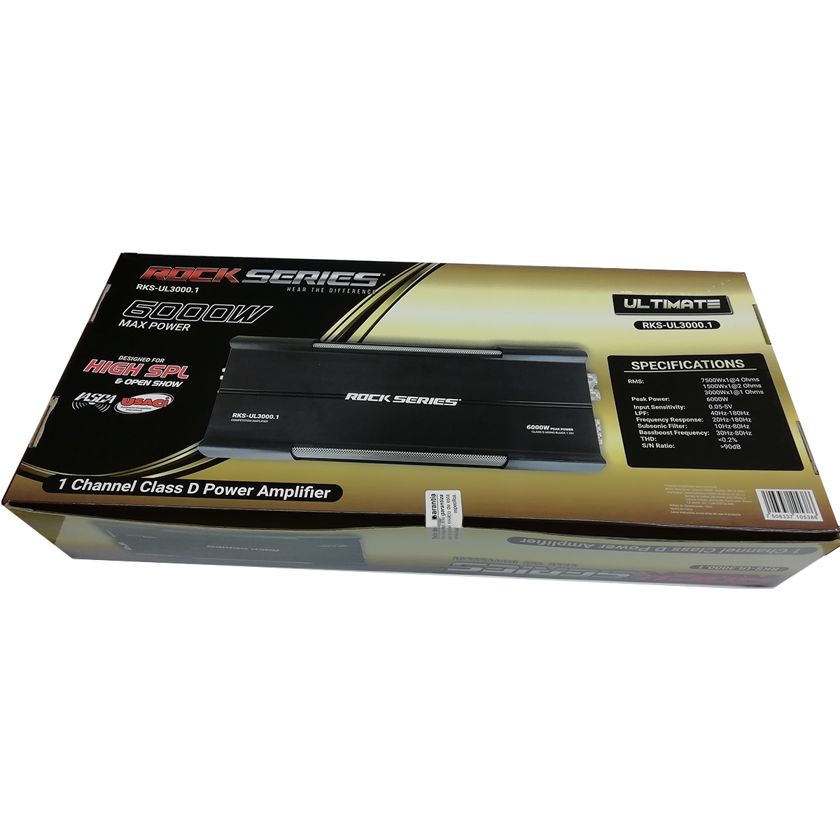 Amplificador Monoblock Rock Series Rks-ul3000.1 6000 Watts Clase D ...